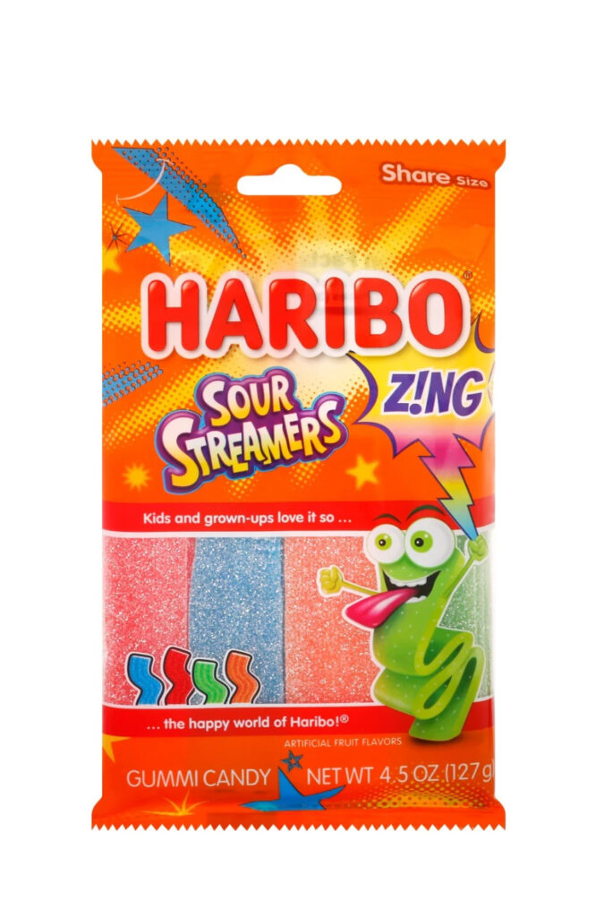 Haribo Zing Sour Streamers Gummi Candy 3.6oz – JollyKart